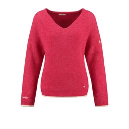 Key Largo Pullover 'Caro' Damen Gr&ouml;&szlig;e XS karminrot / wollwei&szlig;