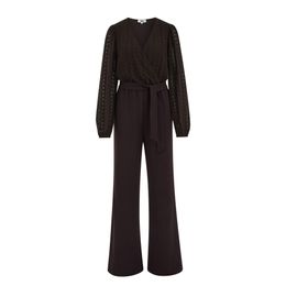 WE Fashion Jumpsuit Damen Gr&ouml;&szlig;e L dunkelbraun