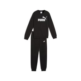 Puma Jogginganzug 'Essentials No. 1' Jungen Gr&ouml;&szlig;e 128 schwarz / wei&szlig;