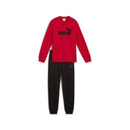 Puma Jogginganzug 'Essentials No. 1' Jungen Gr&ouml;&szlig;e 140 rot / schwarz