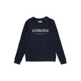 Jack & Jones Jack & Jones Junior Sweatshirt 'JJDevin Daytona' Jungen Gr&ouml;&szlig;e 164 dunkelblau / wei&szlig;