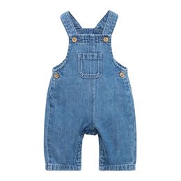 Mango Kids Latzjeans 'OCATA' Jungen Gr&ouml;&szlig;e 62 blau