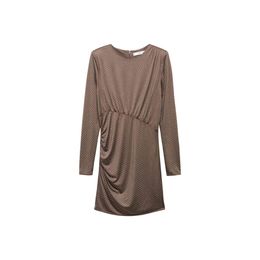 Mango Kleid 'Xstrass' Damen Gr&ouml;&szlig;e 38 braun / silber Winterkleid