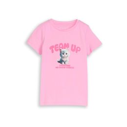 Tom Tailor T-Shirt M&auml;dchen Gr&ouml;&szlig;e 92/98 grau / rosa / altrosa / offwhite