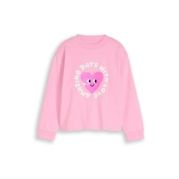 Tom Tailor Sweatshirt M&auml;dchen Gr&ouml;&szlig;e 92/98 pink / hellpink / schwarz / wei&szlig;