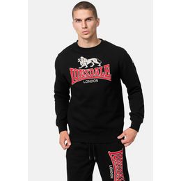 Lonsdale London Sweatshirt 'Lawins' Herren Gr&ouml;&szlig;e M rot / schwarz / wei&szlig;