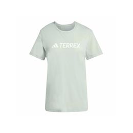 adidas terrex Funktionsshirt Damen Gr&ouml;&szlig;e S hellgr&uuml;n / wei&szlig;
