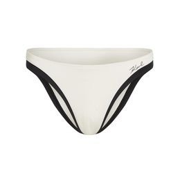 K by KARL LAGERFELD Karl Lagerfeld Bikinihose Damen Gr&ouml;&szlig;e XL creme / schwarz
