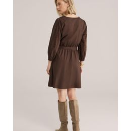 WE Fashion Kleid Damen Gr&ouml;&szlig;e 40 schoko Sommerkleid