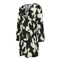 MAMALICIOUS Umstand Kleid Damen Gr&ouml;&szlig;e 40 schwarz / offwhite Winterkleid