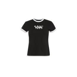 Calvin Klein Jeans T-Shirt '1968' Damen Gr&ouml;&szlig;e S schwarz / wei&szlig;