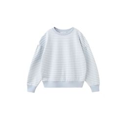 Mango Kids Sweatshirt M&auml;dchen Gr&ouml;&szlig;e 152 hellblau / wei&szlig;