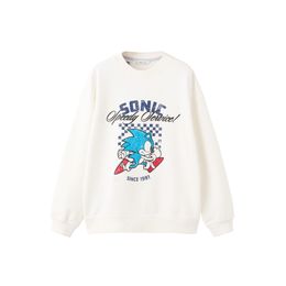 Mango Kids Sweatshirt 'SONRING' Jungen Gr&ouml;&szlig;e 130/140 azur / dunkelblau / schwarz / wei&szlig;