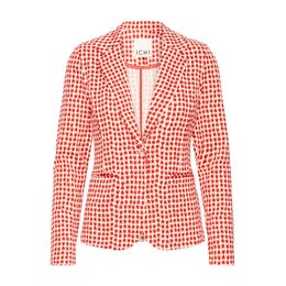 Ichi Blazer 'Ihkate' Damen Gr&ouml;&szlig;e 36 ecru / rot