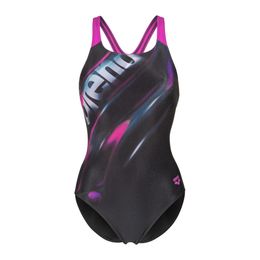 arena Badeanzug 'Placement Pro Back' Damen Gr&ouml;&szlig;e XS blau / lila / schwarz