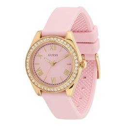 Guess Uhr Damen Gr&ouml;&szlig;e One Size gold / rosa / transparent