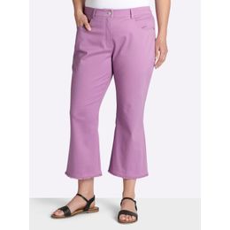 sheego Damen 7/8-Hose in leichter Bootcut-Form, orchidee, Gr&ouml;&szlig;e 46