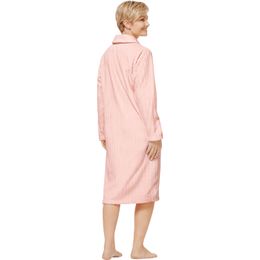 Comtessa Damen Morgenmantel mit Streifen-Struktur, apricot, Gr&ouml;&szlig;e 36/38