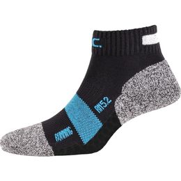 P.A.C. Sportsocken Herren Gr&ouml;&szlig;e 40/43 hellblau / graumeliert / schwarz / wei&szlig;