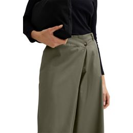 WITT Damen Marlene-Hose mit asymmetrischem Knopfverschluss, khaki, Gr&ouml;&szlig;e 40