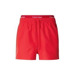 Calvin Klein Swimwear Badeshorts Herren Gr&ouml;&szlig;e S rot / wei&szlig;