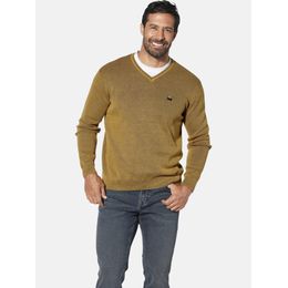 Jan Vanderstorm Pullover 'Keimo' Herren Gr&ouml;&szlig;e 5XL Gro&szlig;e Gr&ouml;&szlig;en goldgelb