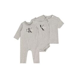 Calvin Klein Jeans Set 'ESSENTIALS' Jungen Gr&ouml;&szlig;e 68 graumeliert / schwarz / wei&szlig;