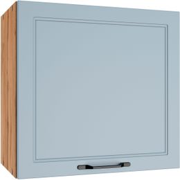 H&auml;ngeschrank KOCHSTATION, B:60cm H:57cm T:34cm, blau, Holzwerkstoff, MDF, K&uuml;che, Schr&auml;nke, "KS-Lana", Breite 60 cm