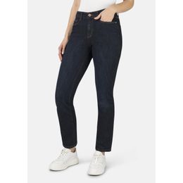 STOOKER WOMEN Damen 5-Pocket-Jeans "Zermatt Denim Straight Fit Jeans", blau, Gr. 40, Denim/Jeans, 98% Baumwolle, 2% Elasthan, Jeans, Straight Fit