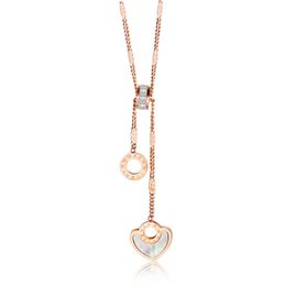 Damen Kette mit Anh&auml;nger "Hearty", rosa, Basic, Collezione Alessandro, Metall, Halsketten, mit Perlmutteinlage