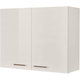 H&auml;ngeschrank Nobilia, B:90cm H:72cm T:37,2cm, grau, K&uuml;che, Schr&auml;nke, ""Flash", vormontiert, mit zwei Einlegeb&ouml;den", Breite 90 cm