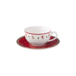 Villeroy & Boch VILLEROY & BOCH Tasse "Milchkaffeetasse mit Untertasse Toy's Delight 260 ml 2er Set bunt", &Oslash; 19cm x 8,7cm, 260ml, 2, bunt, Trinkgef&auml;&szlig;e,