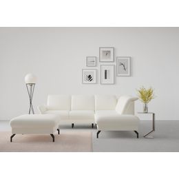 Sit & More Ecksofa SIT & MORE, B:250cm H:84cm T:207cm, beige, Wohnzimmer, Sofas, "Fashion L-Form", wahlweise mit Kopfteilverstellung und Vorziehsitz, motorisch