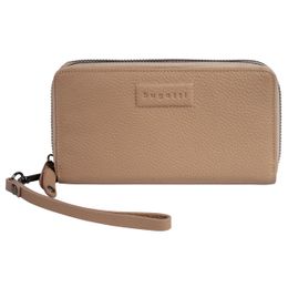 Bugatti Damen Geldb&ouml;rse "ELSA", beige, Leder, leicht gl&auml;nzend, unifarben, Kleinlederwaren, echt Leder