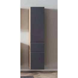 Seitenschrank Welltime, B:40cm H:180cm T:35cm, grau, MDF, Schr&auml;nke, "S&ouml;lden"