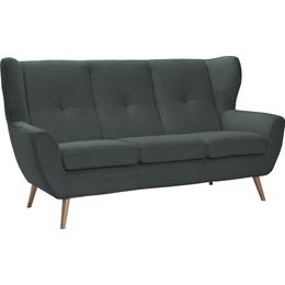 3-Sitzer, B:190cm H:102cm T:90cm, braun, exxpo - SOFA FASHION, Sofas, "ALVESTA, Loungesofa, K&uuml;chensofa, hoher Sitzkomfort, Ohrenbackensofa",