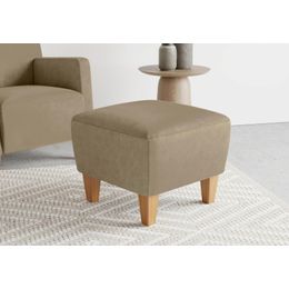 Sit & More Polsterhocker SIT & MORE, B:56cm H:46cm, beige, Hocker, "Bosse"