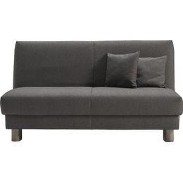 ell+ell Schlafsofa ELL + ELL, B:160cm T:100cm, grau, Jugendzimmer, Sofas, "Enny", Liegefl&auml;che Breite 155 cm, Liegeh&ouml;he 45 cm, F&uuml;&szlig;e alufarben