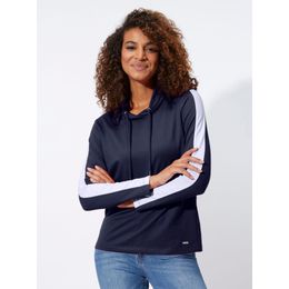 Casual Looks Damen Sweatshirt, blau, Gr. 44, unifarben, 50% Baumwolle, 50% Polyester, Sweatshirts