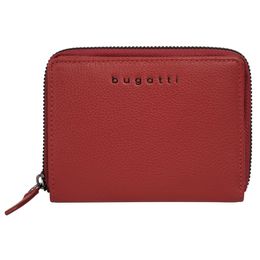 Bugatti Damen Geldb&ouml;rse "MIRA", rot, Leder, leicht gl&auml;nzend, unifarben, Kleinlederwaren, echt Leder