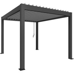 Pergola BioHort, B:404,5cm T:312cm, grau, Garten, Pergolen, "4x3 m, verschiedene Farben", 404,5x312x264 cm, ausgezeichnet mit dem Red Dot Design Award