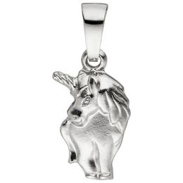 Jobo M&auml;dchen Kettenanh&auml;nger "Anh&auml;nger Kinderanh&auml;nger Einhorn", Silber 925 (Sterlingsilber)silber 925, Silber 925 (Sterlingsilber), Schmuckanh&auml;nger,