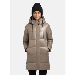 Khujo Damen Steppjacke "Jadet2-YM", beige, Gr. XXL, Material: 100% Nylon; Futter: 100% Nylon; Wattierung: 100% Polyester, Jacken, Schimmernder Winter