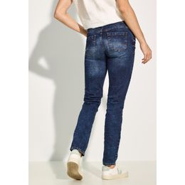 Cecil Damen 5-Pocket-Jeans "Style Scarlett", blau, Gr. 30, Denim/Jeans, Obermaterial: 84% Baumwolle, 14% Polyester, 2% Elasthan, Jeans, im Casual Fit