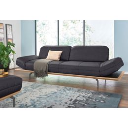 3-Sitzer, B:232cm H:117cm T:129cm, schwarz, CREATION BY ROLF BENZ, Sofas, "CR.420, Designsofa, Loungesofa", in 2 Qualit&auml;ten, Holzrahmen in Eiche