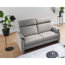 2-Sitzer Home Affaire, B:156cm H:107cm T:97cm, grau, Sofas, "Turin auch mit Easy care-Bezug: leicht mit Wasser zu reinigen", mit hochwertigem