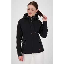 LPO Damen Fleecejacke "COREWOOD II WOMEN", schwarz, Gr. 40, 47% Baumwolle; 46% Polyester; 7% Elasthan, Jacken, weiche Fleecejacke in traditioneller