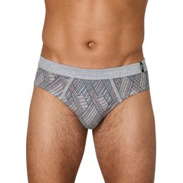 Herren Slip grau-meliert-sortiert, Gr&ouml;&szlig;e 5