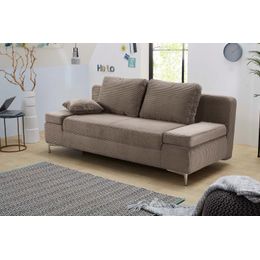 Jockenh&ouml;fer Schlafsofa, B:202cm T:103cm, grau, JOCKENH&Ouml;FER GRUPPE, Jugendzimmer, Sofas, "Jano", klassisches Schlafsofa mit individuell, verstellbaren Armlehnen