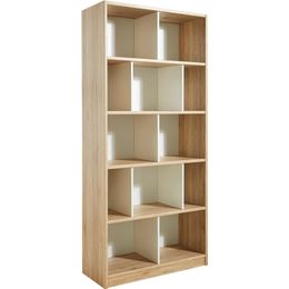 Standregal wimex, B:90cm H:198cm T:38cm, wei&szlig;, Wohnzimmer, Regale, "Joker", B&uuml;cherregal, Mehrzweckregal mit vielen F&auml;chern, 198cm hoch, 90cm breit